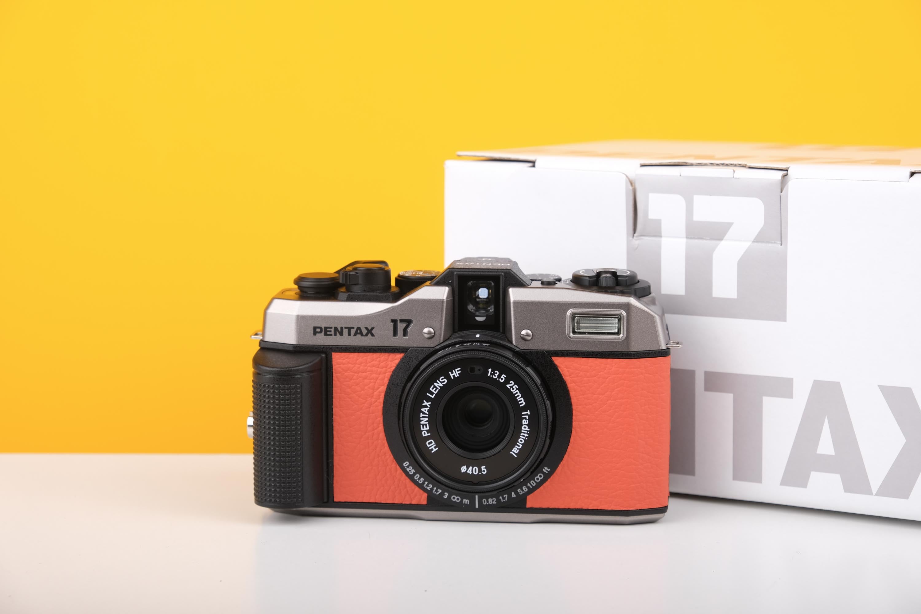 Pentax 17 35mm Half Frame Film Camera Orange Skin + FREE Expired Film ...
