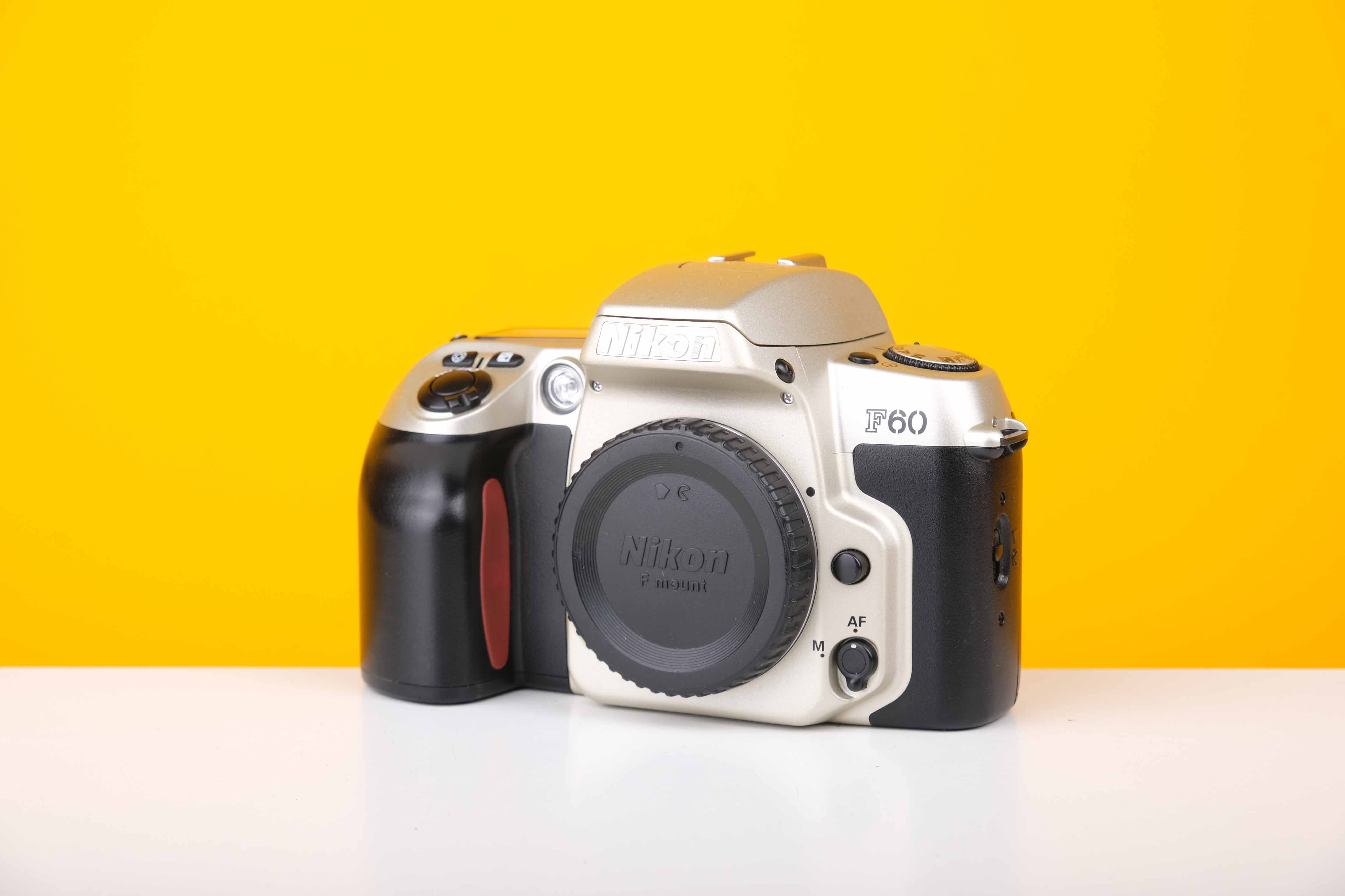 Nikon F60 35mm SLR Film Camera Body Silver – Vintage Camera Hut