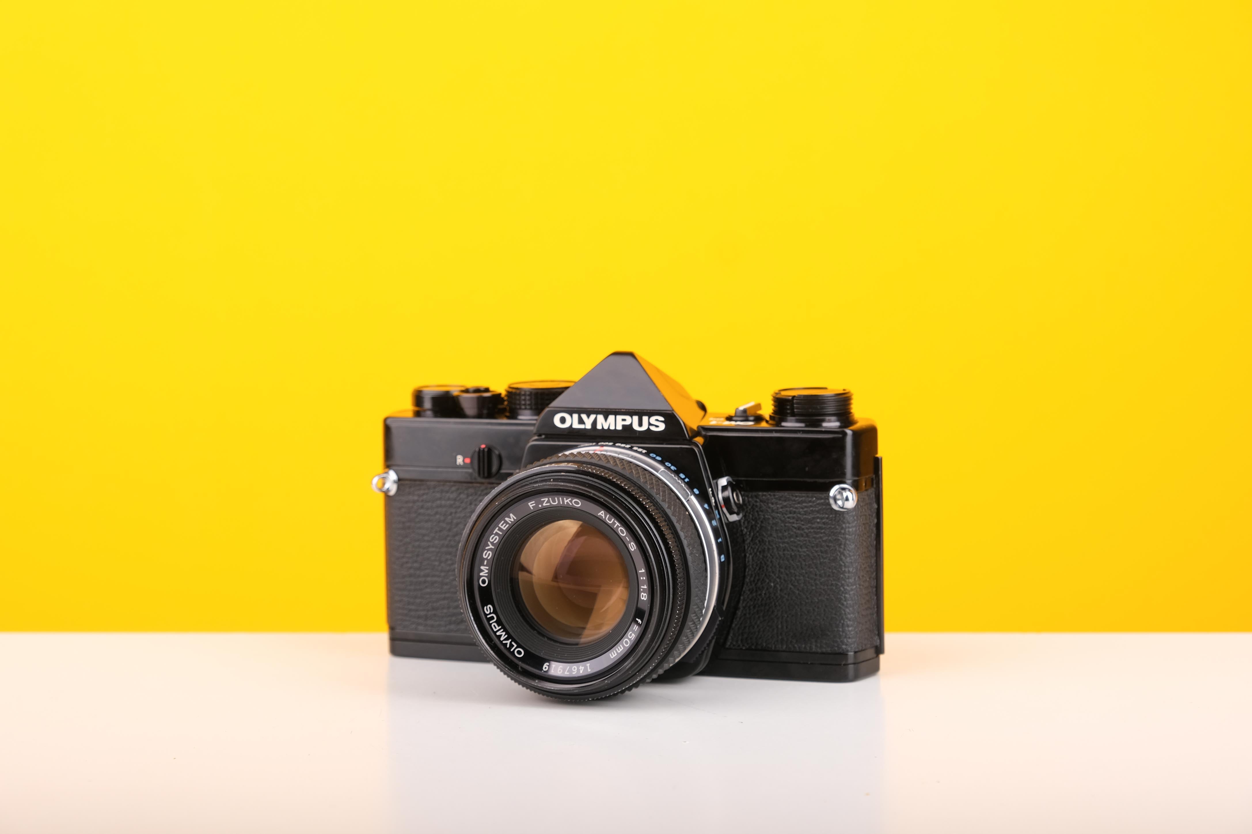 Olympus OM-1 35mm SLR Film Camera with Olympus OM-System F.Zuiko Auto ...
